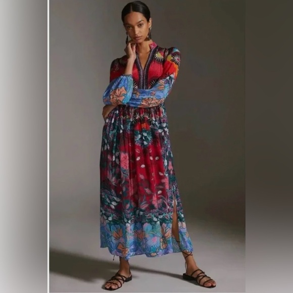 Bhanuni By Jyoti | Dresses | Colorful Floral Maxi Dress | Poshmark